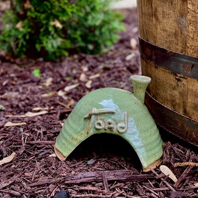 Toad House Ceramic 7 Inches Round With One or Two Doors. - Etsy