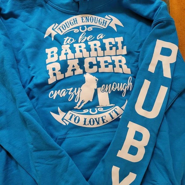 Barrel Racer USA Flag, Barrel Racer Sweatshirt, Barrel Racer T-shirt ...