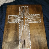 Cross String Art Jesus String Art Cross Wall Art String Art - Etsy.de
