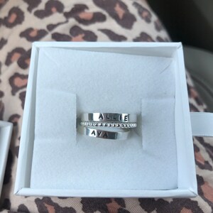 Class Ring Set Sterling Silver Modern Class Rings - Etsy