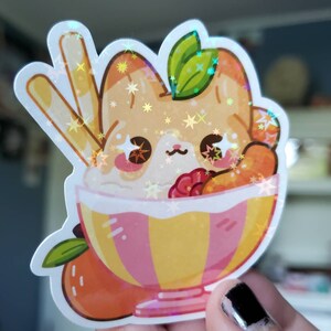 Citrus Fox Sticker, Lemon Sticker, Fox Sticker, Orange Sticker, Dessert ...