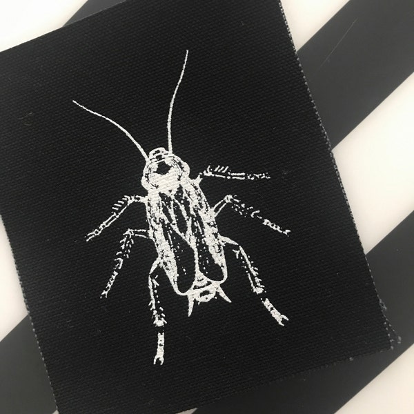 Roach Patch – Sew on Insect Patch by PUNKNDEAD | Patches for Jeans ...