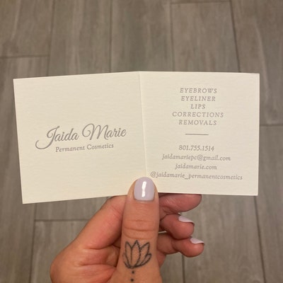 The Requisite Card Custom Letterpress Printed Calling Cards - Etsy