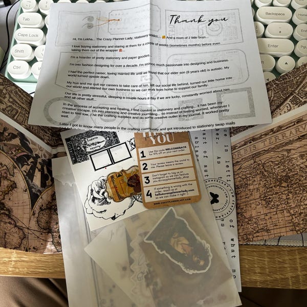 Printable Journal Kit Digital Download Vintage Sewing Paper Craft ...