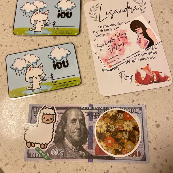 IOU Place Holder - Etsy