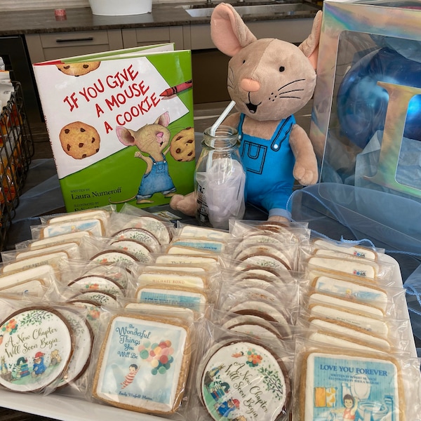 A New Chapter Storybook Characters 12 Baby Shower Cookies First ...