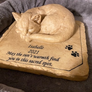 Cat Memorial Stone Custom Cat Memorial Gift Cat Sympathy | Etsy