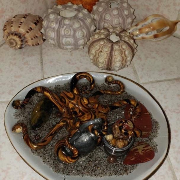 BUCKINGHAM No.33 Octopus Tea Cup Signature Series 3 Handmade Clay ...