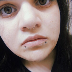 Open Septum Nose Ring, Sterling Septum Ring, Sterling Silver Septum ...