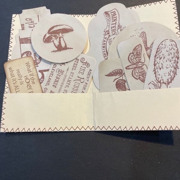 26 Stamped Definition Embellishments for Junk Journals, Card Making ...