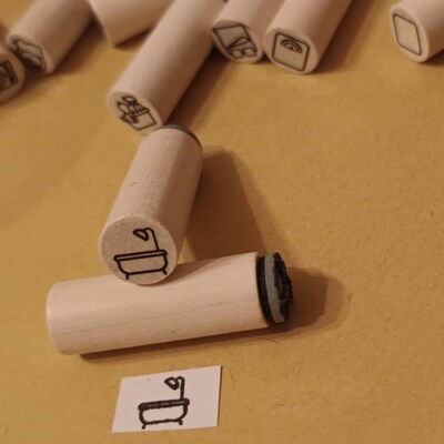 Ministempel Badewanne - Etsy.de