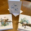Forest Nature Blank Cards, Tree Paintings, Watercolor Forest Stationary ...