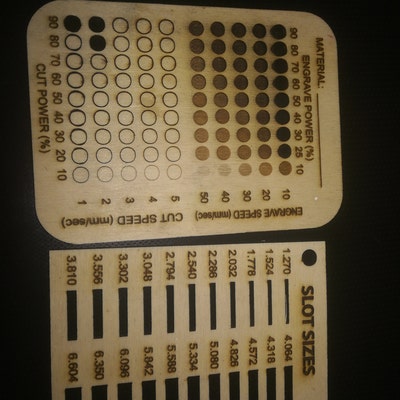 OMTECH Laser Lightburn Materials Libraries All OMTECH Lasers 40 50 55 ...