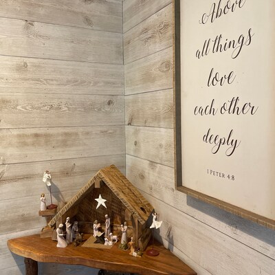 Angel Pedestal Stand, Raised Display Stand for Willow Tree Nativity ...