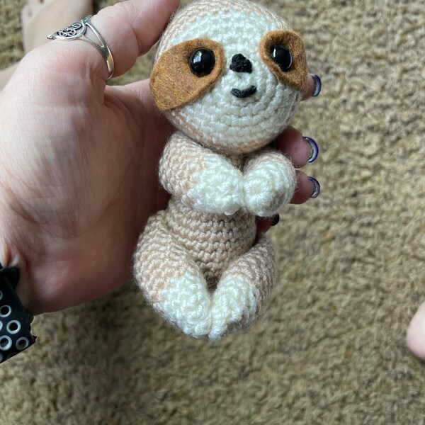 PATTERN: Sammy the Sloth - Crochet Sloth Pattern - Amigurumi Sloth ...