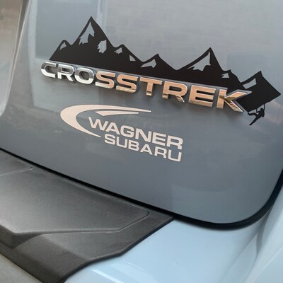 Mountain Badge Decal for Subaru, Decal for Crosstrek, Crosstrek Badge ...