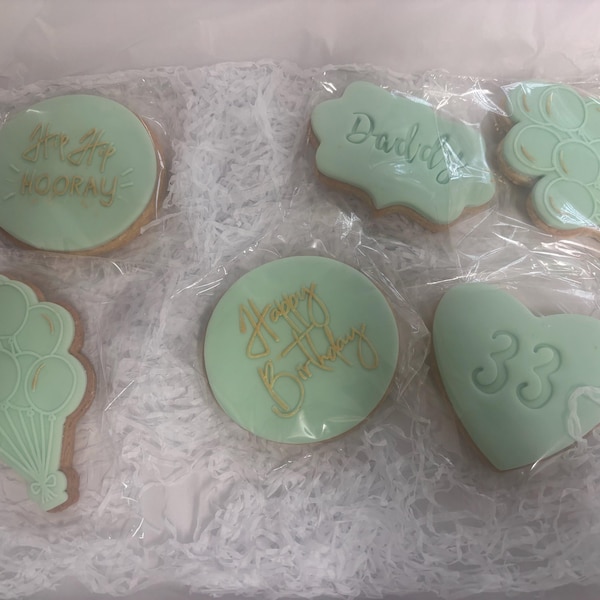 Personalised New Home Biscuits, Moving Home Gift Box, Home Cookies ...