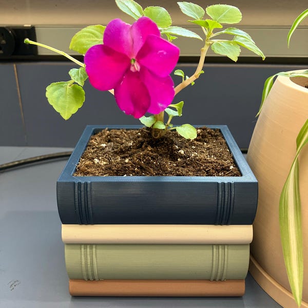 Planter Bookends, Plant Bookend, Bookshelf Planter, Plants Pots - Etsy