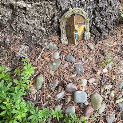 Cowboy Boot Fairy House With Hinged Door Miniature Fairy - Etsy