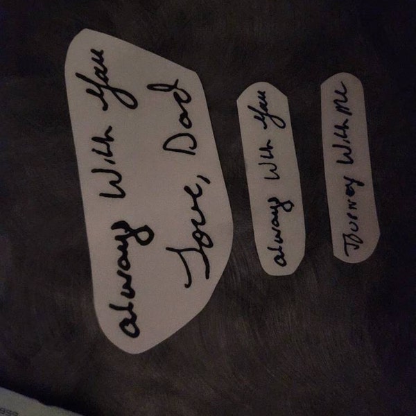 Turn Your Handwriting Into a Vinyl Decal Sticker | Custom Vinyl Decals ...