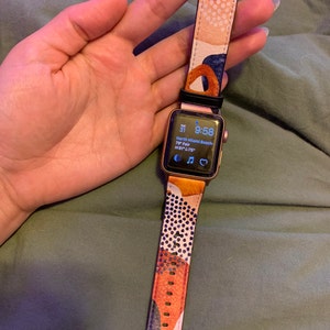 Rustic Abstract Shapes Apple Watch Band Series 3 4 5 6 SE 38mm - Etsy