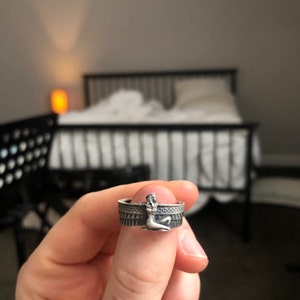 Angry Bull Silver Ring 3D Bull Head Silver Men Jewelry | Etsy