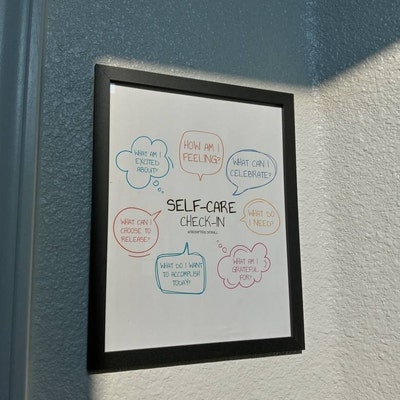Self Care Digital Poster, Self Love, Mental Health, Well Being Print ...