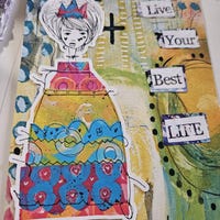 Collage Paper Doll Sticker Set 2 Mixed Media Paper Dolls Stickers ...