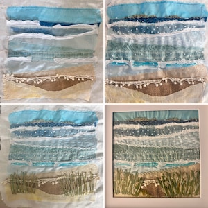 Original Textile Art Seascape - Etsy UK