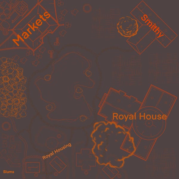 City Town Mapmaking Brushes for Photoshop, Procreate, Seamless Patterns ...