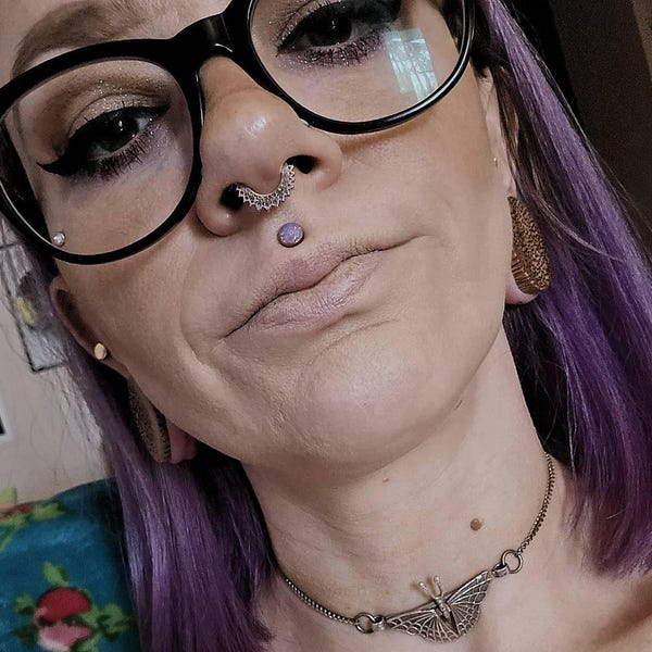 Implant Titanium Push in Threadless Nose Set ,L Bend Nose Stud ...