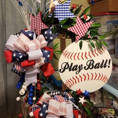 Baseball Sign 12 Inch Metal, Baseball Sign, Play Ball, Baseball Sign ...