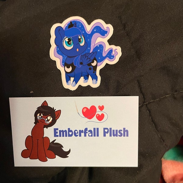 Princess Luna MLP My Little Pony Chibi Moon Inspired 2 Vinyl Sticker - Etsy