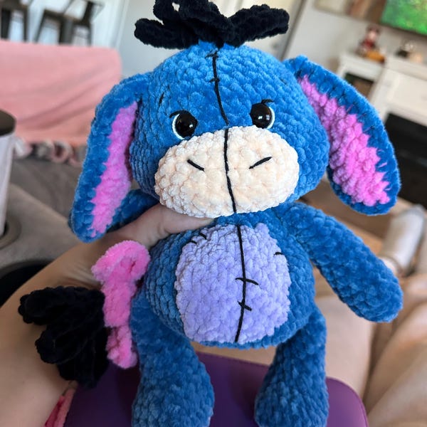 Crochet Donkey Pattern: Amigurumi Plush Toy (PDF Eng Pattern), Teddy ...