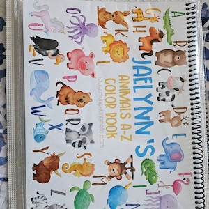 Custom Children's Color Book Personalized Kids Gift Large Coloring Book ...