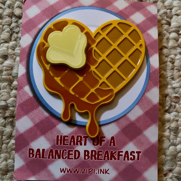 Heart of a Balanced Breakfast Pins (pancakes Waffles Butter Food Cute ...