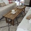 Unique Wood Coffee Table Rectangle, Large Rustic Coffee Table Reclaimed ...