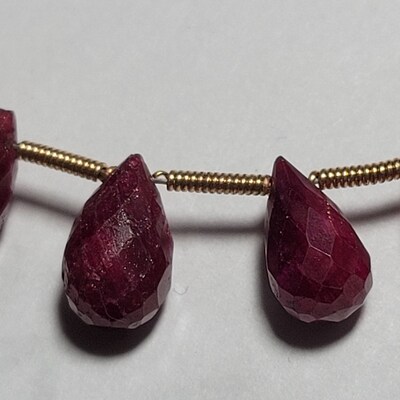 Natural Green Chrome Diopside Faceted Pear Drop Gemstone Beads - Etsy