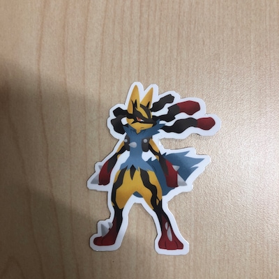 Shiny Mega Lucario Vinyl Sticker - Etsy