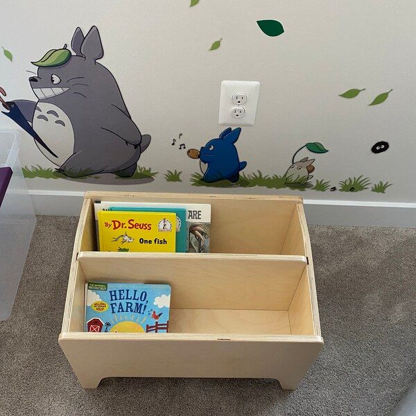 Montessori Bookcase Box Storage Toys Chest Bin Bookshelf - Etsy