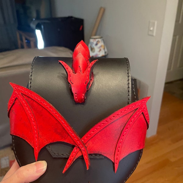 PDF & DXF Leather Dragon Hunter Bag PDF Pattern - Etsy