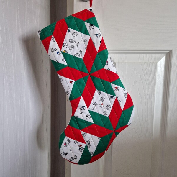 Seeing Stars Stocking | Patchwork Christmas Stocking Pattern - PDF ...