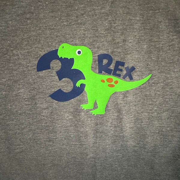 Three Rex SVG, 3 Rex Svg, 3rd Birthday Svg, T Rex Dinosaur Three Year ...