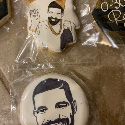 Drake/rapper Inspired Decorated Sugar Cookies - Etsy