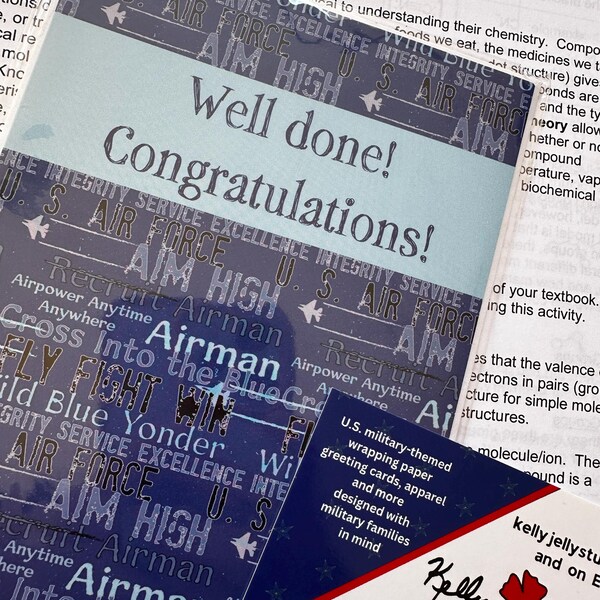 Air Force Congratulations Card - Etsy