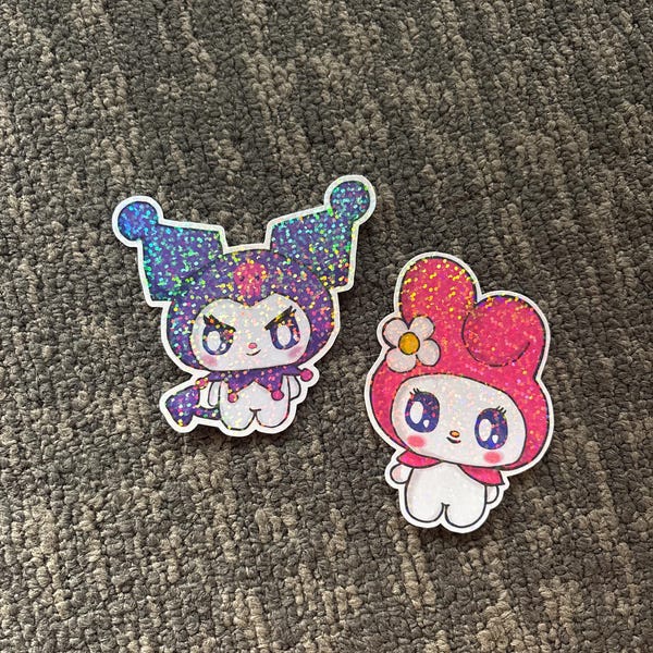 Cute Kawaii Chibi Style Nostalgic Caring Bears Sparkling Sticker/decal ...