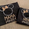 Mickey Mama and Her Mini Shirt, Mother's Day Gift, Women V-neck Tee ...