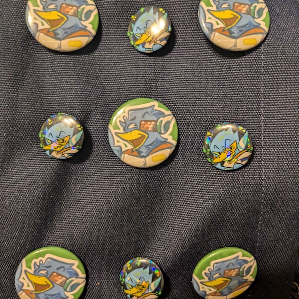 Deltarune Undertale Button Pins – 1 Inch Holographic Pin Set – Sans ...