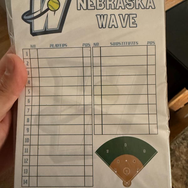 Custom Lineup Cards Baseball or Softball - 4 Part Carbonless - Etsy