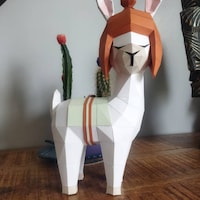 Cute Mary, Papercraft Maria, Template 3D, Home Decoration, Marie, Mary ...